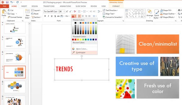 EyeDropper In PowerPoint 2013 Office 15 