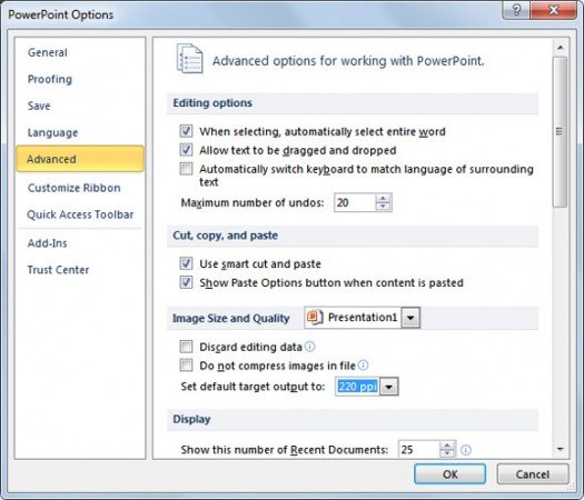 Change Image Resolution In PowerPoint Presentations