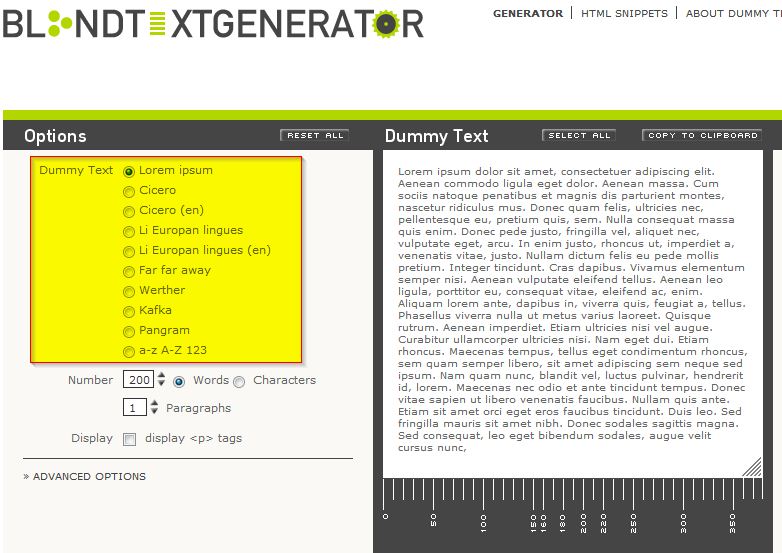 Free Lorem Ipsum Generators
