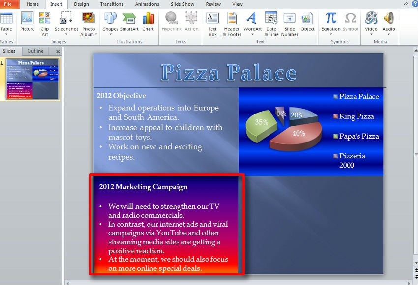 How To Make An Impressive Quad Chart In PowerPoint 2010