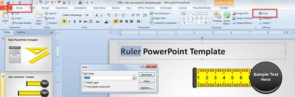 How To Search Inside A PowerPoint Presentation Using Microsoft PowerPoint 2010