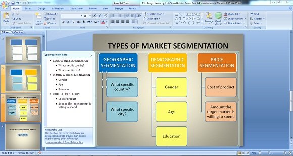 Using Hierarchy List SmartArt In PowerPoint Presentations