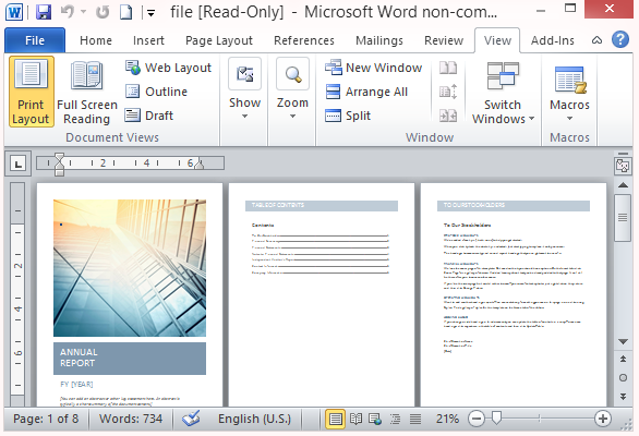 19 Download Template Laporan Tahunan Gratis My Tugas