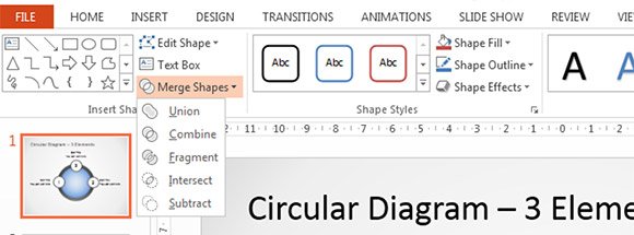 How To Merge Shapes In PowerPoint Union Intersect Subtract 