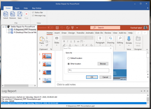 Repair PowerPoint Files With Stellar Phoenix PowerPoint Repair