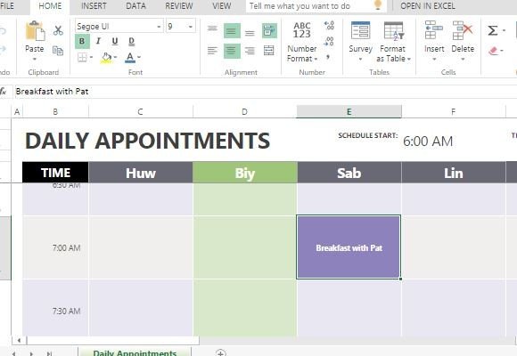 How To Create An Appointment Calendar In Excel Horton Quinansen