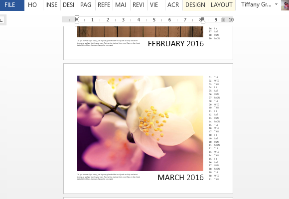 Add your own photos to customize your calendar FPPT