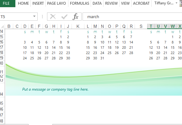 How To Make Any Year Calendar In Excel