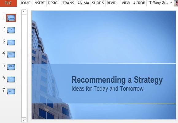 Business Strategy Presentation Template For PowerPoint