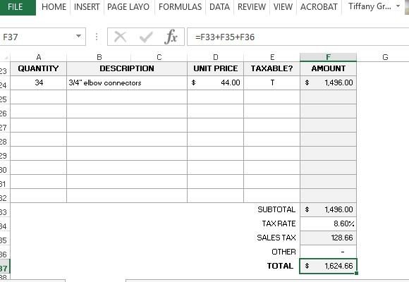 Automatically Calculate Your Totals Using Builtin Formula Fppt