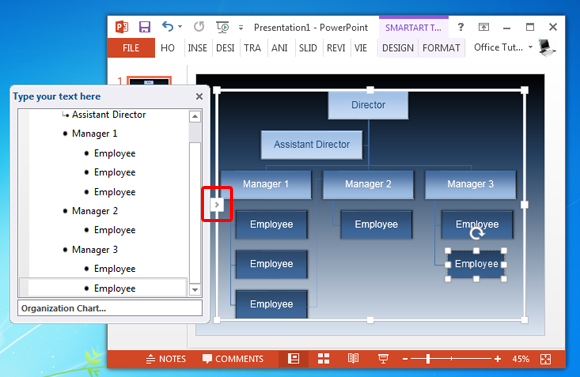 Edit Org Chart Diagram FPPT