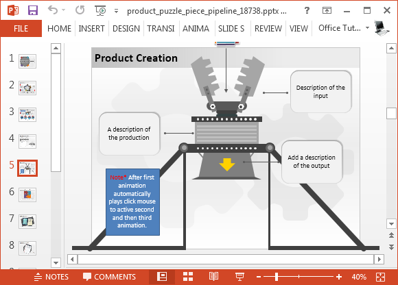 Assembly line animation - FPPT