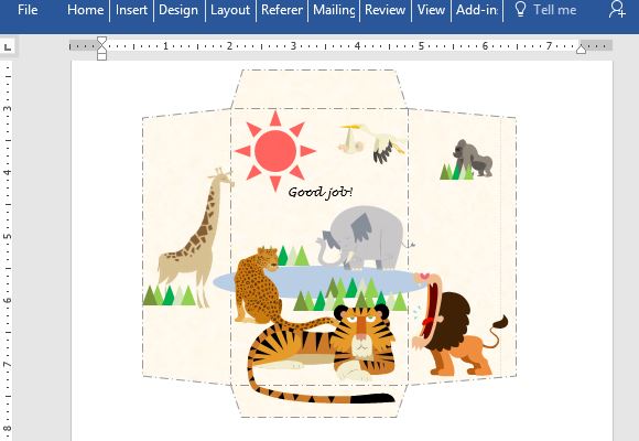 Make Printable Money Envelopes For Children Using Word