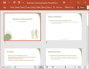 Business Communication PowerPoint Template