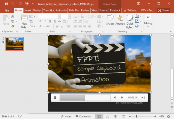 Animated Clapboard PowerPoint Templates