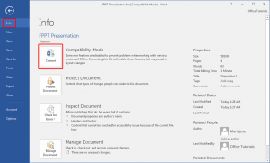 How To Open Word Documents Without Compatibility Mode in Word