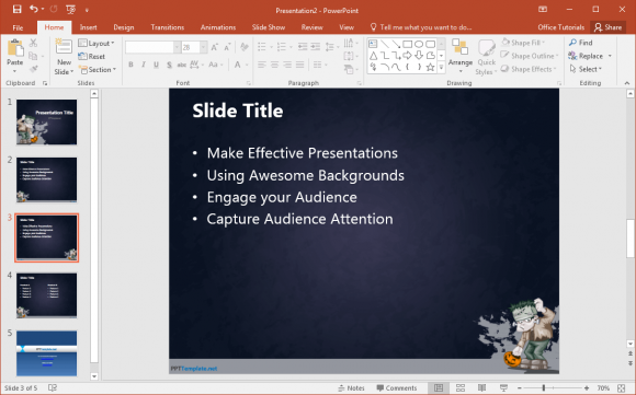 bullted-list-with-halloween-theme - FPPT