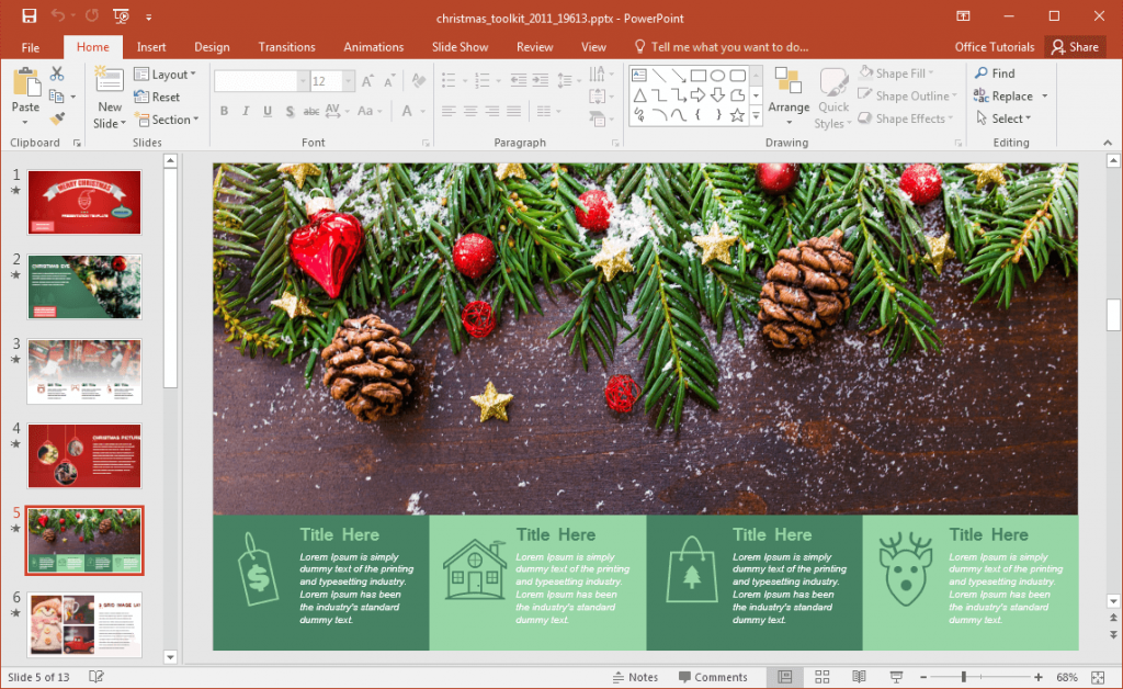 Animated Christmas Toolkit For PowerPoint