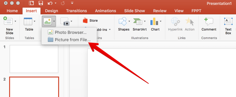 Using Full Screen Image In PowerPoint