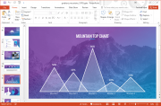 Animated Gradient Mountains PowerPoint Template