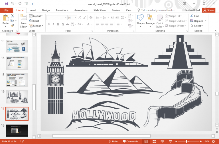 Animated World Travel PowerPoint Template