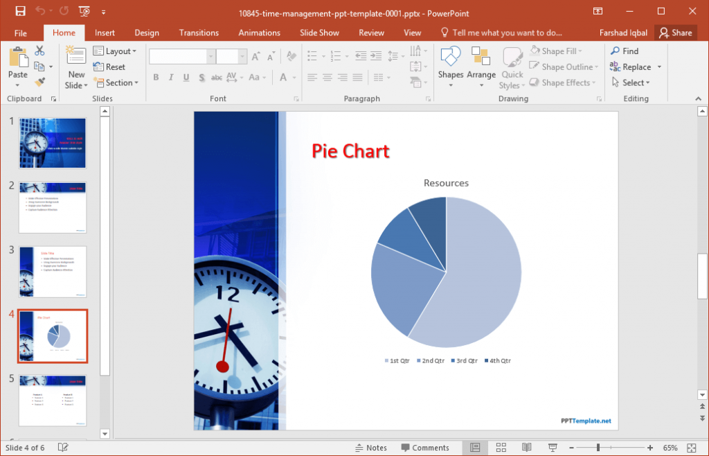 Free Time Management PowerPoint Template