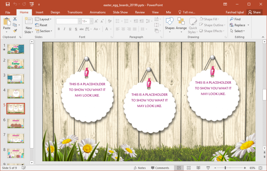 Animated Easter PowerPoint Template