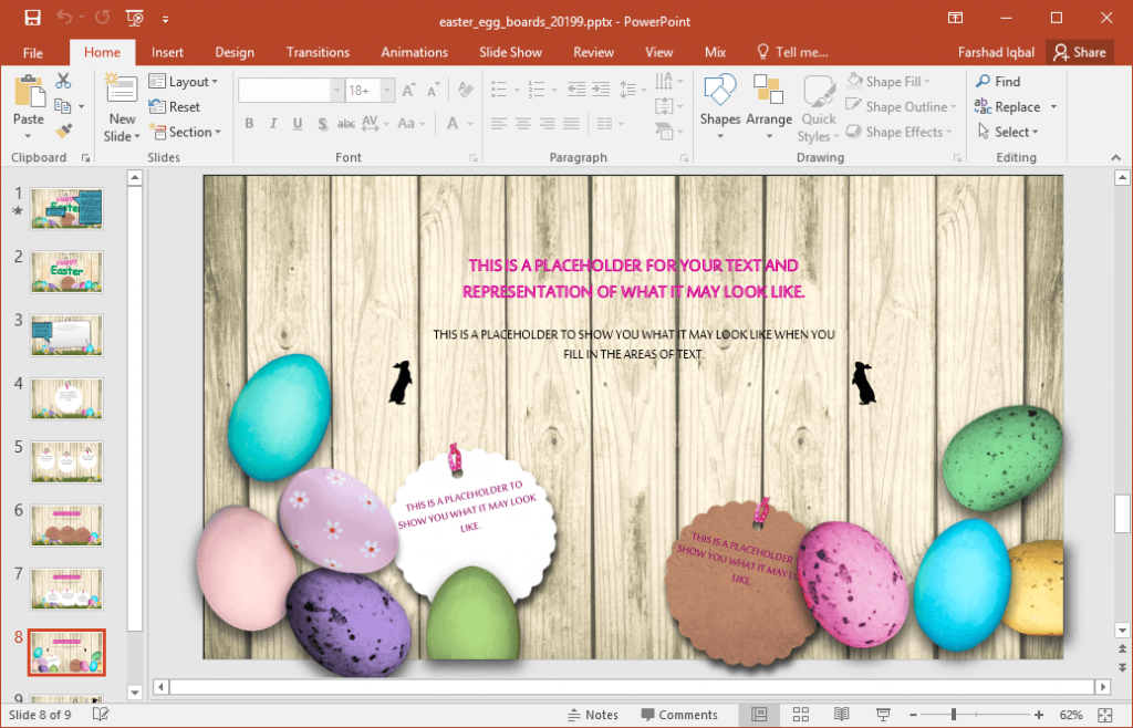 Animated Easter PowerPoint Template