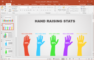 Animated Raise Your Hands PowerPoint Template