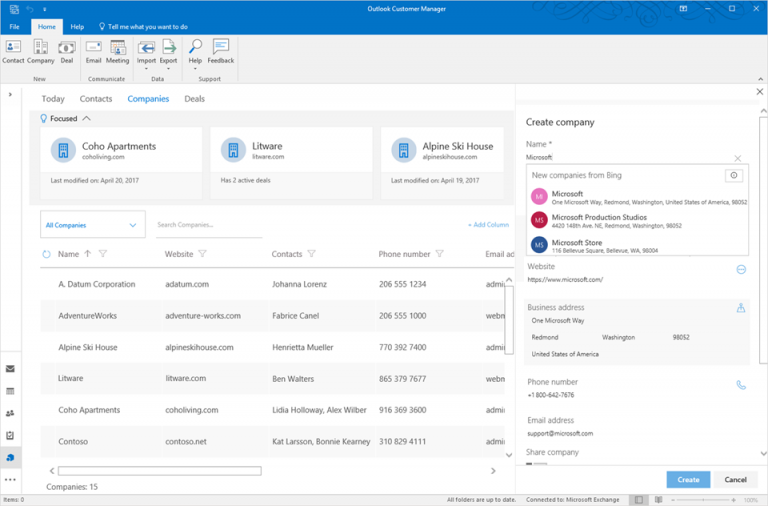 Outlook Customer Manager Makes Customer Management More Convenient