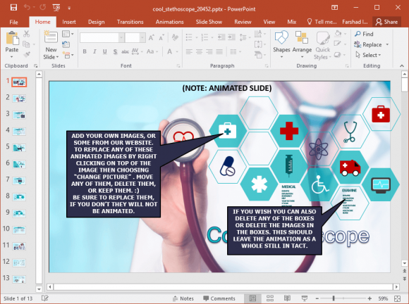 Animated Medical Images PowerPoint Template