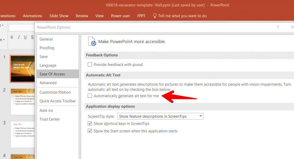 Security Tip: Uncheck Automatically Generate Alt Text for me in ... Security Tip: Uncheck Automatically Generate Alt Text for me in ...