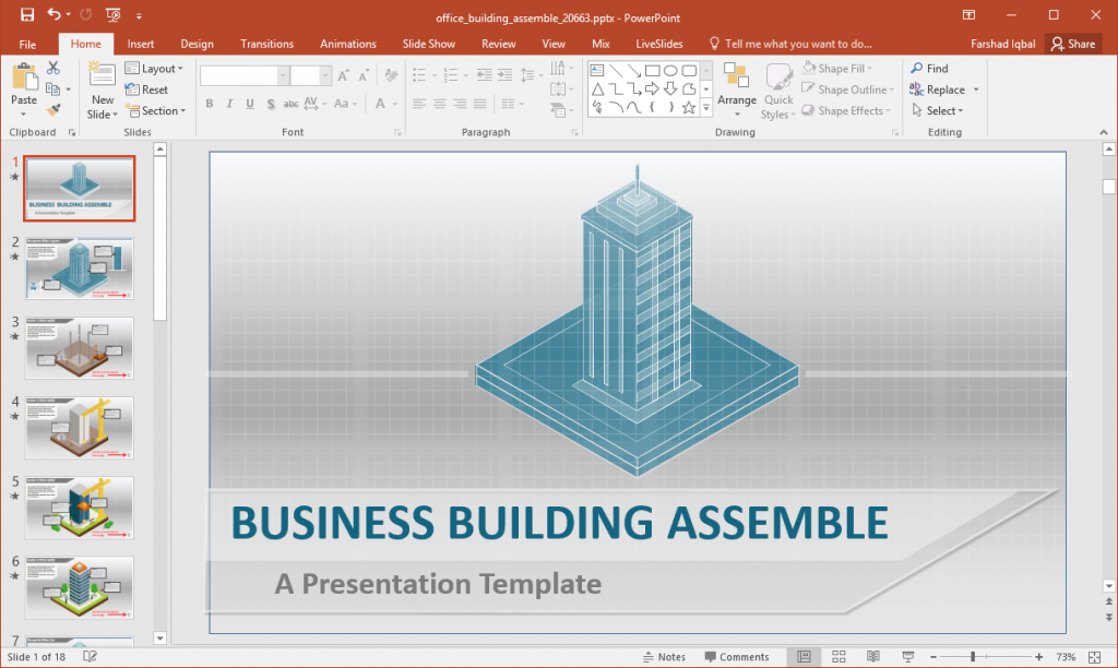 Office Building Construction Animations For PowerPoint