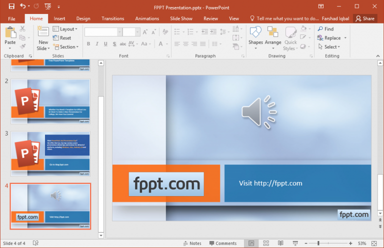 How to Hide Speaker Icon in PowerPoint SlideShow Mode