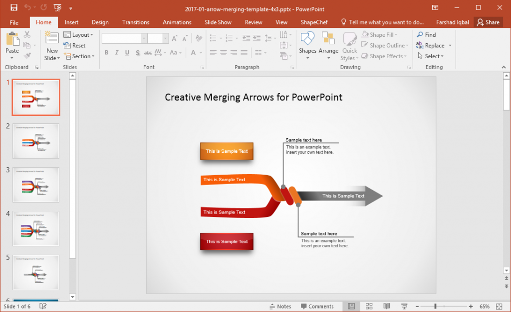 Best PowerPoint Templates & Slides with Twisted Arrows