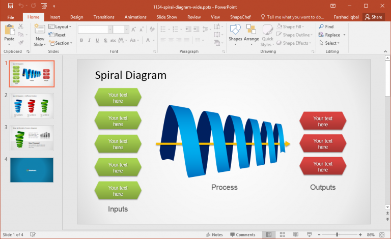 Best Powerpoint Templates And Slides With Twisted Arrows