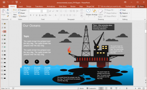 Animated Environmental Issues Powerpoint Template