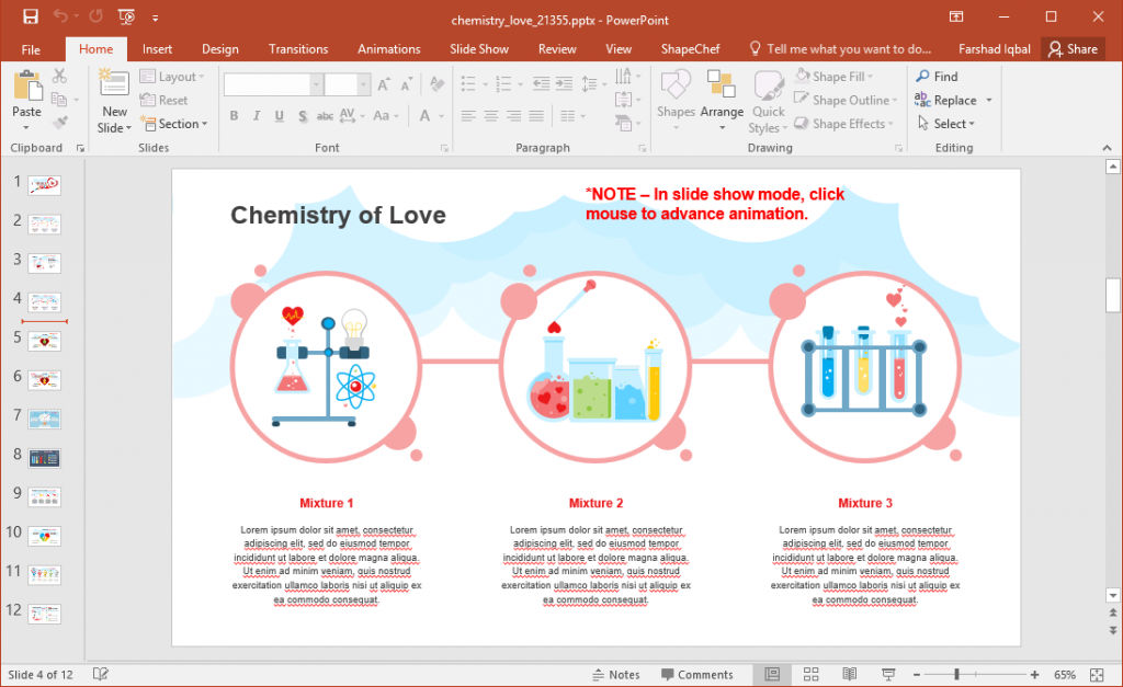 Animated Valentine’s Day PowerPoint Template
