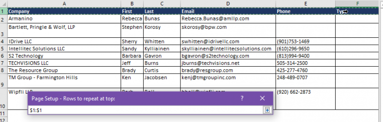 How to Use Print Titles in Excel