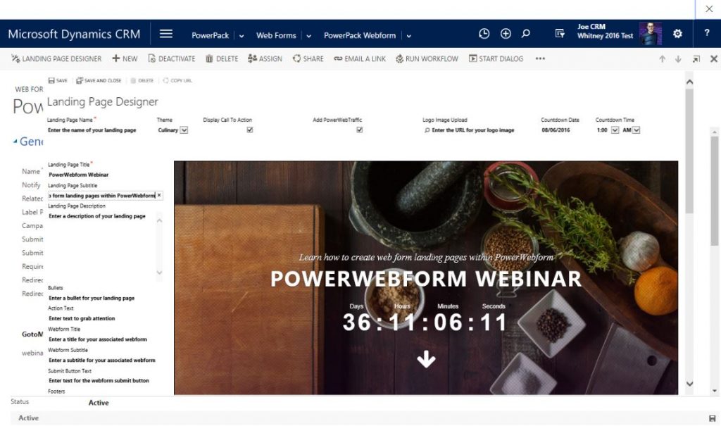 Capture Information From Web Based Forms For Microsoft Dynamics Crm