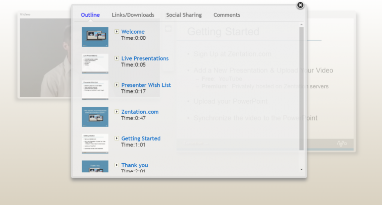 Online Presentations with YouTube Videos & PowerPoint Slides with Zentation