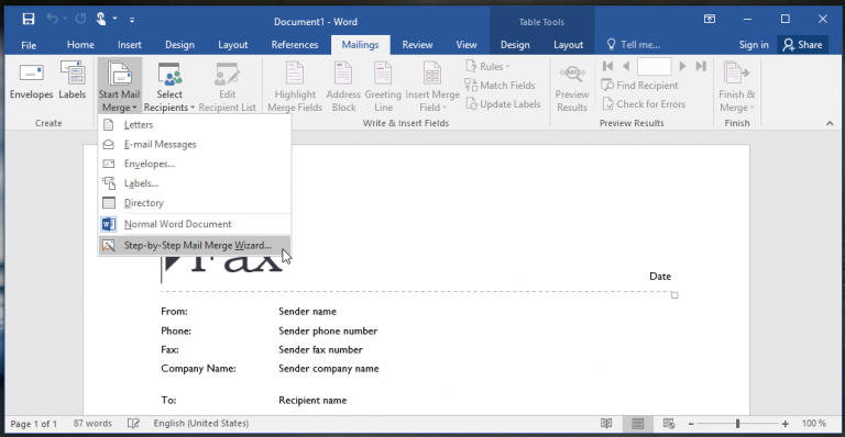 How to Use Mail Merge in Word
