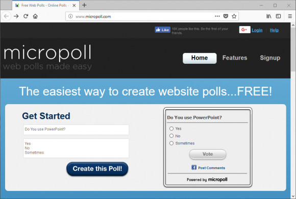 Create Polls for Your Website with Micropoll
