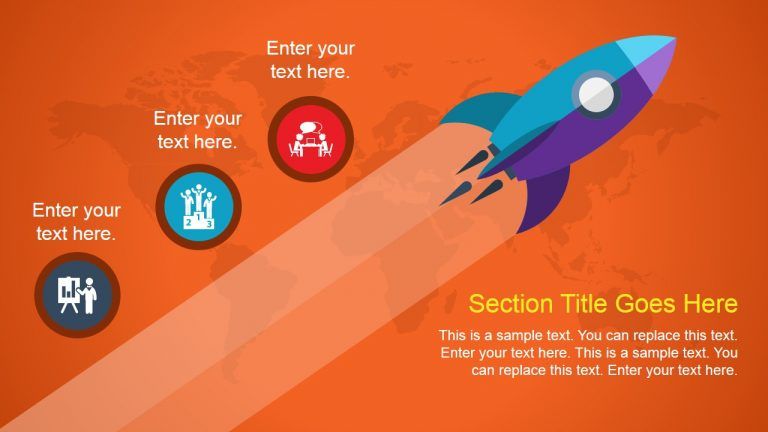 8 Best PowerPoint Template Designs with Rocket & Spaceship Graphics