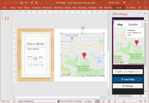 Search Locations & Insert Maps in PowerPoint & Word with OfficeMaps