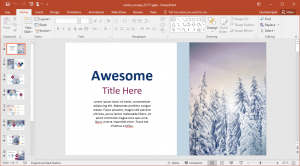 Animated Winter Escape PowerPoint Template