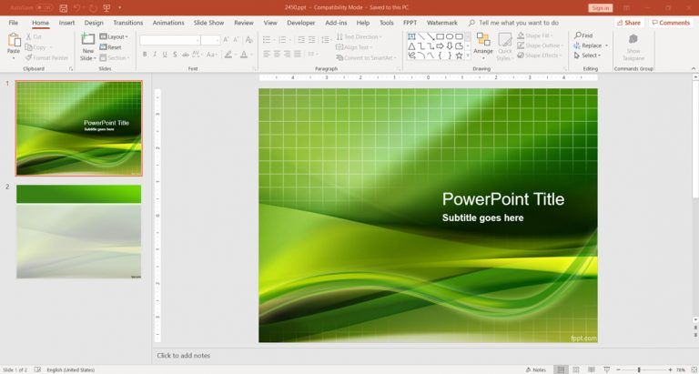 7+ Best Green Backgrounds for PowerPoint (Free Templates)