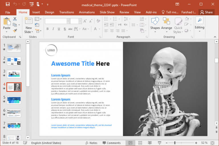Animated Medical Presentation PowerPoint Template Animated Medical Presentation PowerPoint Template