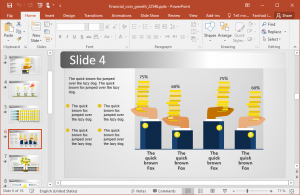 Animated Financial Growth PowerPoint Template