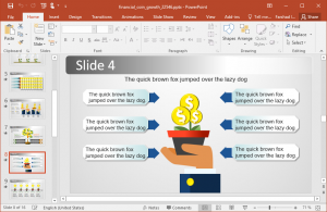 Animated Financial Growth PowerPoint Template